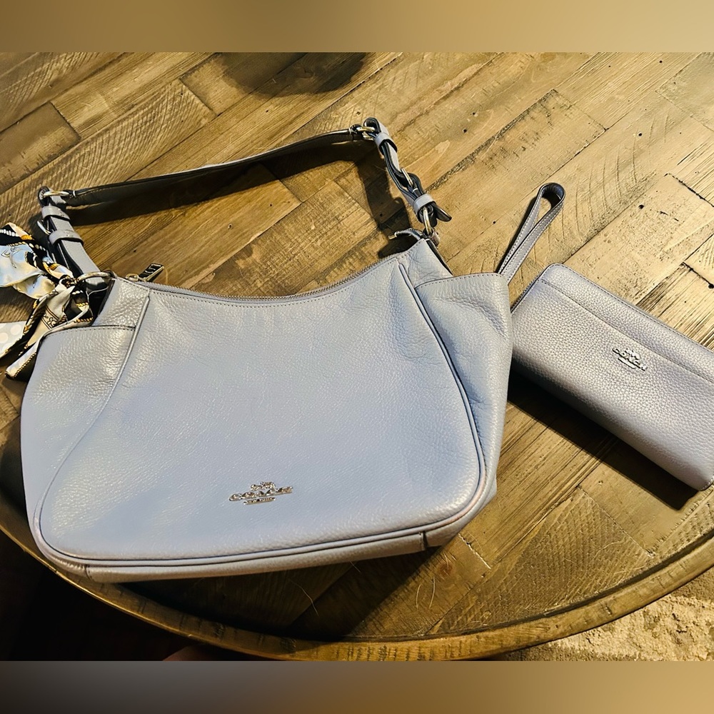 Coach Teri Hobo Bag With Matching Long Zip-Around Wal… - Gem